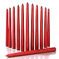 Amazon.com: CANDWAX 12 inch Taper Candles Set of 12 - Dripless and ...