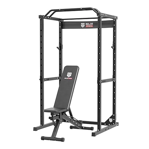 MAJOR LUTIE Power Cage, PLM05 1200lbs Capacity Power Rack with LAT Pull ...