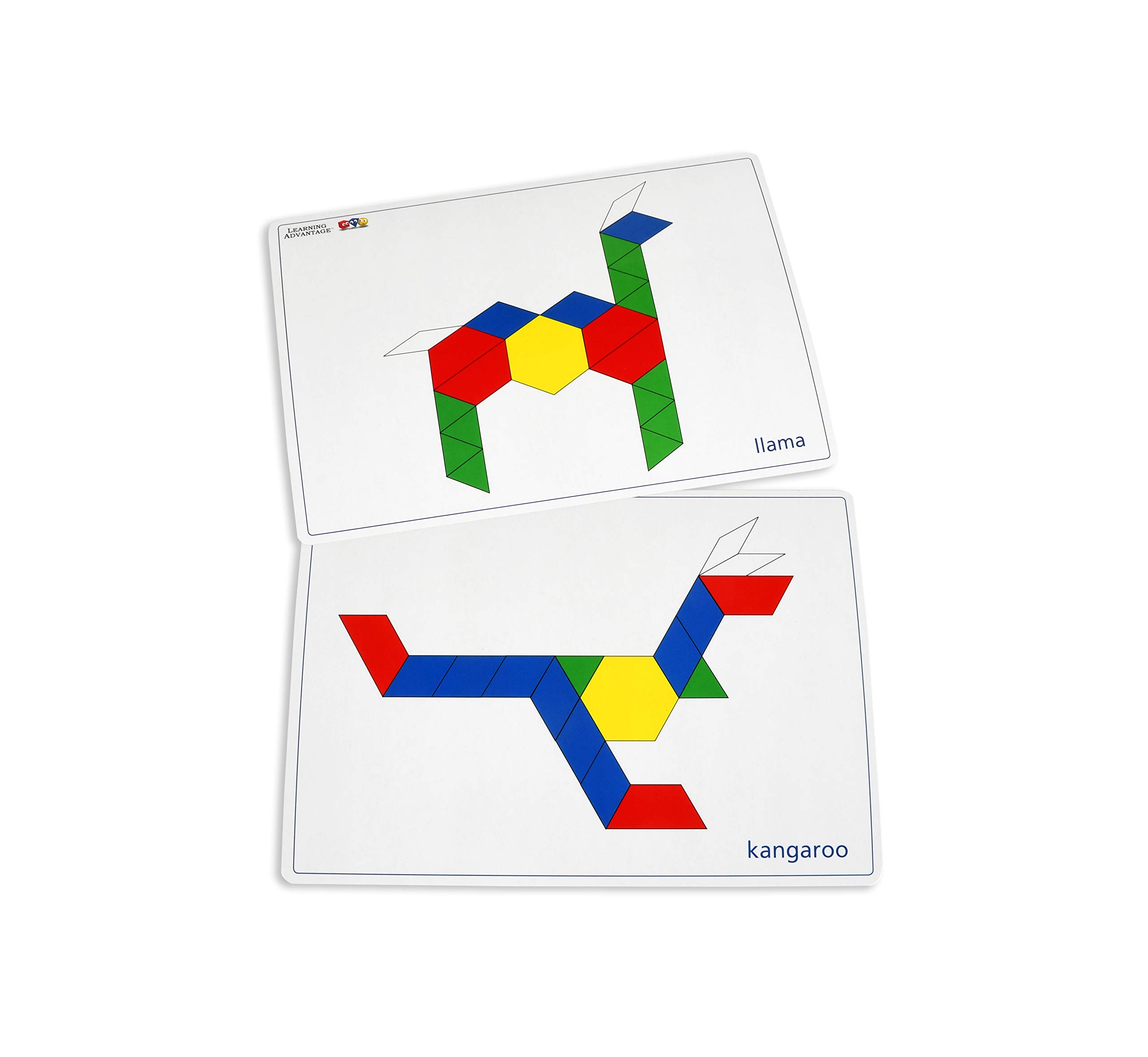 Mua LEARNING ADVANTAGE Pattern Block Cards - Set of 20 Double-Sided ...