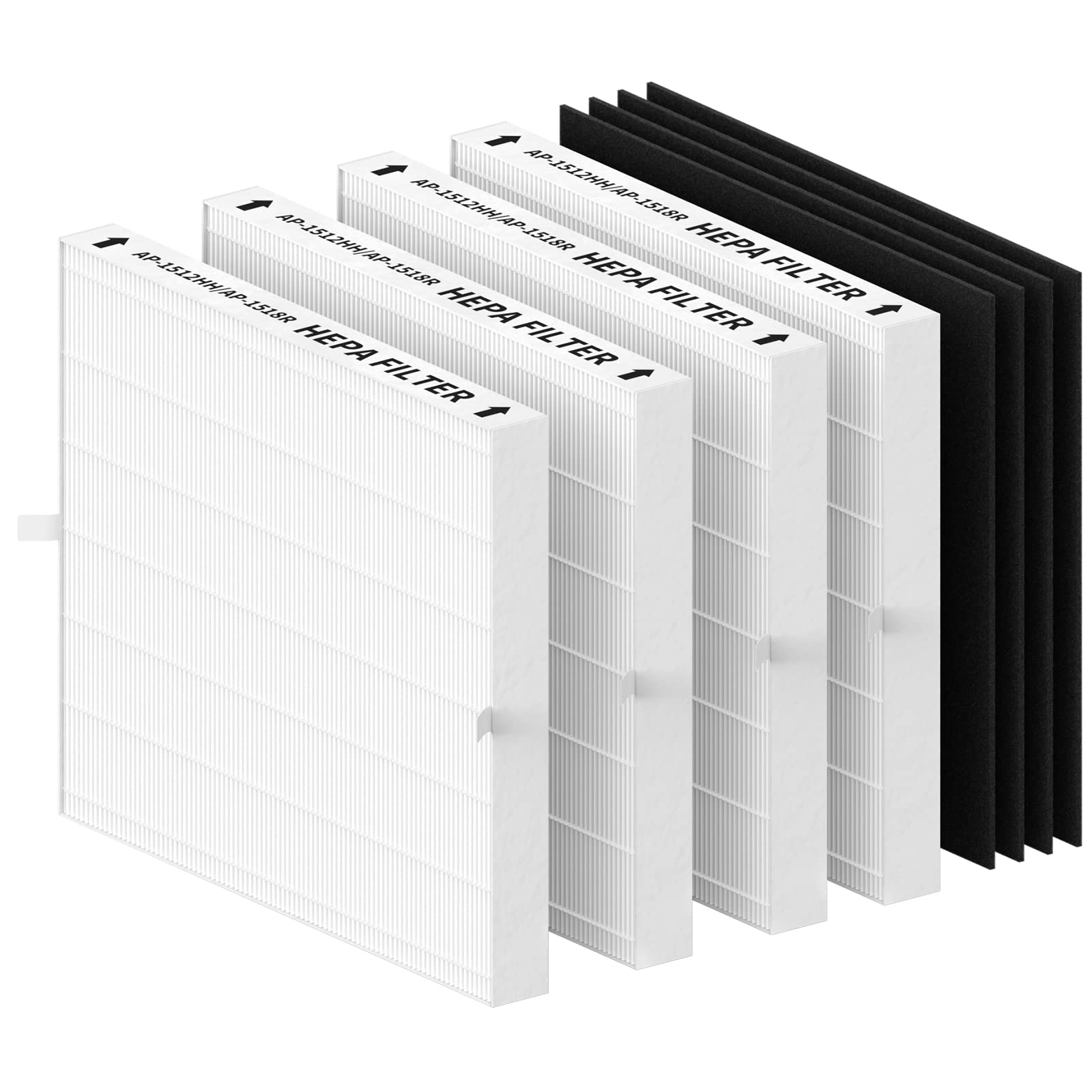 FMDZFL 4 Packs AP-1512HH True HEPA Replacement Filter Set, Compatible ...