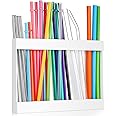 Amazon.com: Qinyoung Acrylic Straw Holder with Double Sided Adhesive ...