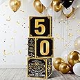Amazon.com: gisgfim 3 Pcs 50th Birthday Decorations for Men Happy 50th ...