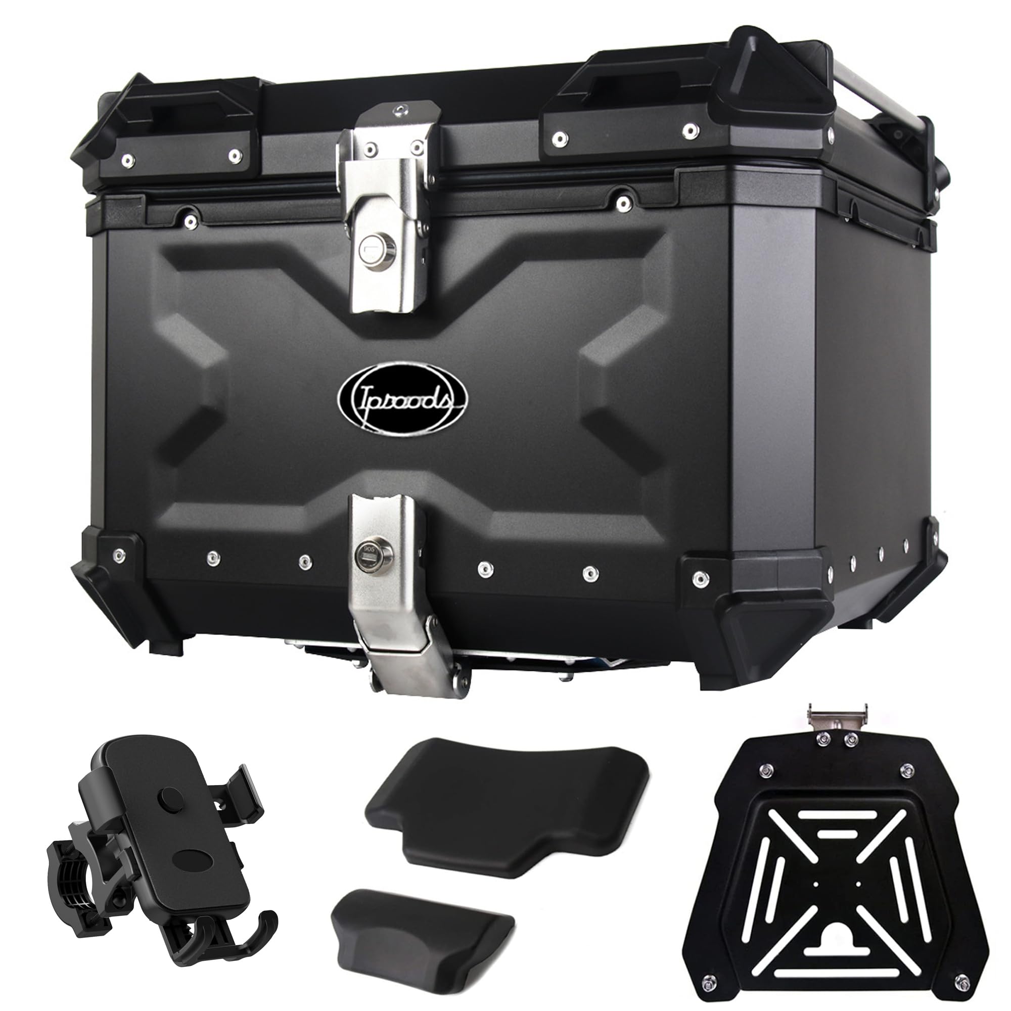 Mua iproods 55L Motorcycle Top Case, Aluminum Alloy Universal ...