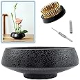Amazon.com: Eggone Japanese Ikebana Vase Kit, Flower Shallow Container Ceramics Flower Bowl ...