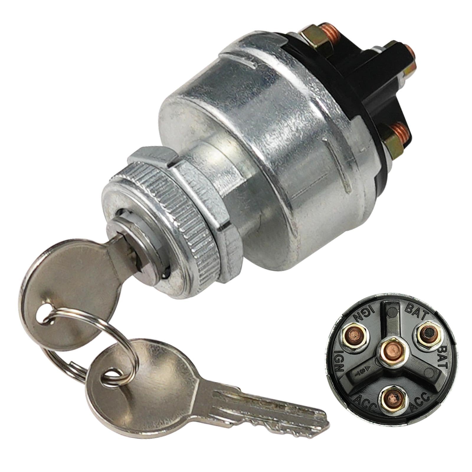 Universal Ignition Key Switch 4 Positions 12V Compatible with Car Truck ...
