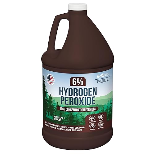 Nature's Freedom 6% Hydrogen Peroxide, Food Grade H2O2 and Purified ...