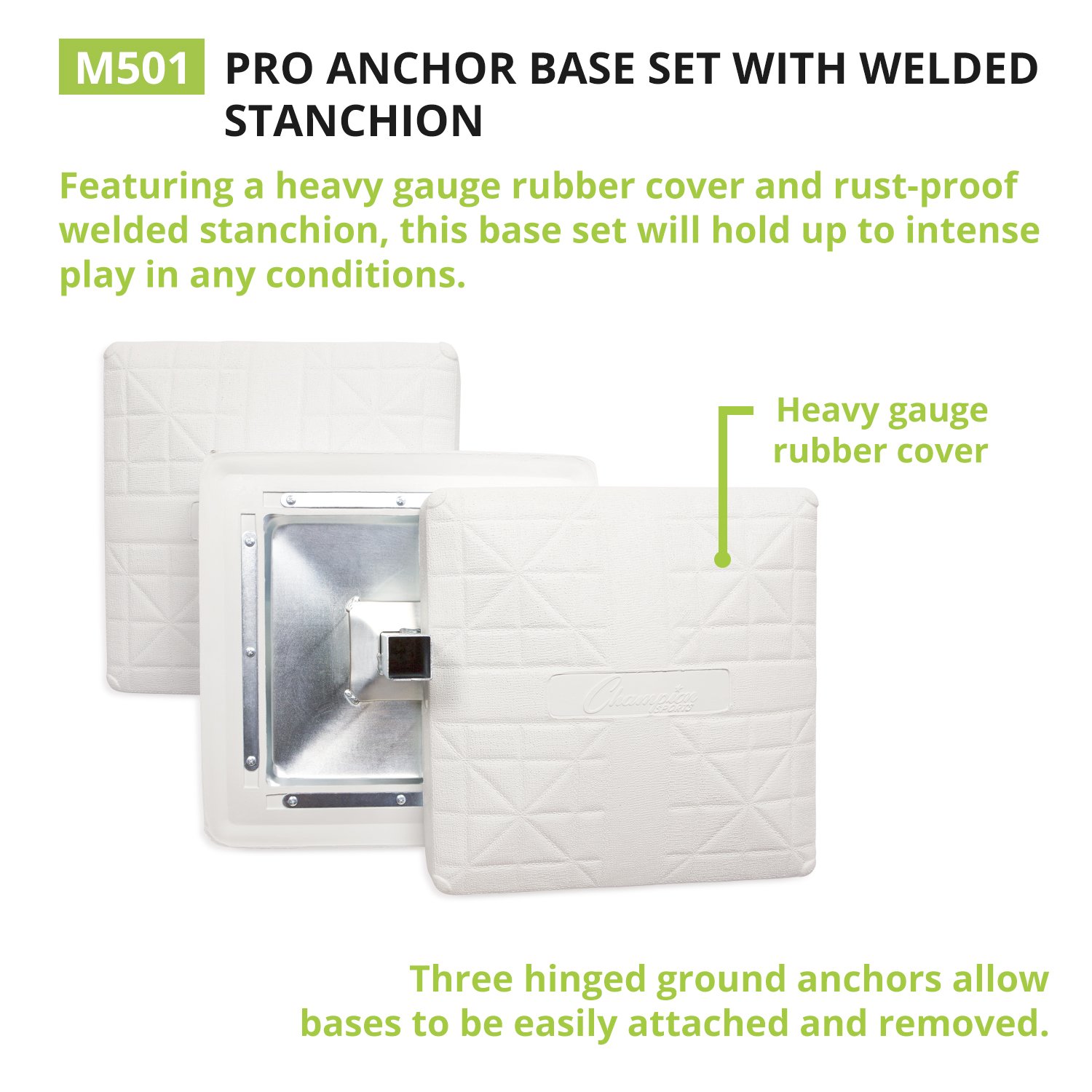 Mua Champion Sports Pro Anchored Baseball Base Set with Welded ...