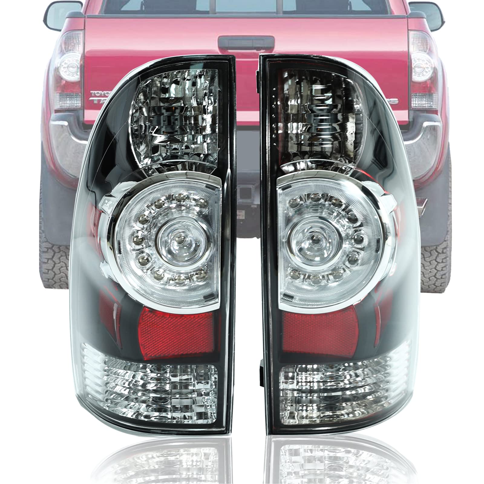 BLACKHORSE-RACING LED Tail Lights Lamps, Left Driver Side and Right ...