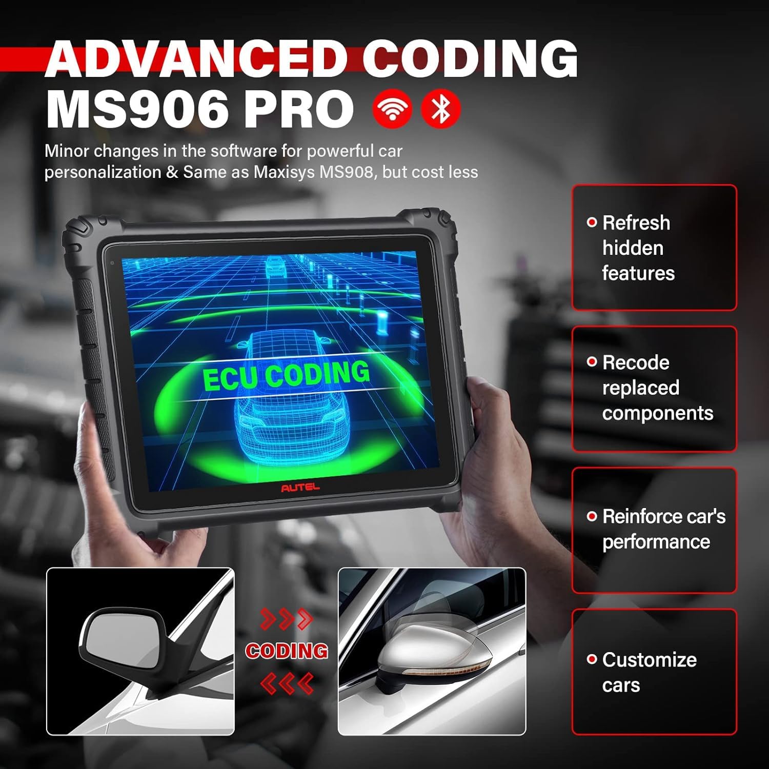 Mua Autel MaxiSYS MS906 Pro, 2022 Autel Scanner Upgrade of MS906BT/MK906BT Car Diagnostics Tool ...