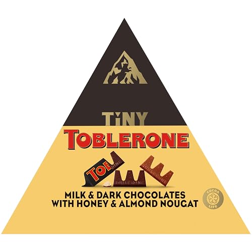 TOBLERONE Tiny Assorted Chocolate Bars Variety Pack (Milk & Dark), 1 ...