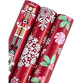 Amazon.com: WRAPAHOLIC 30 Inch Christmas Wrapping Paper Roll - Jumbo ...