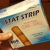 Amazon.com: STAT STRIP Adhesive Bandages 100 Flexible LATEX FREE 1x3 ...