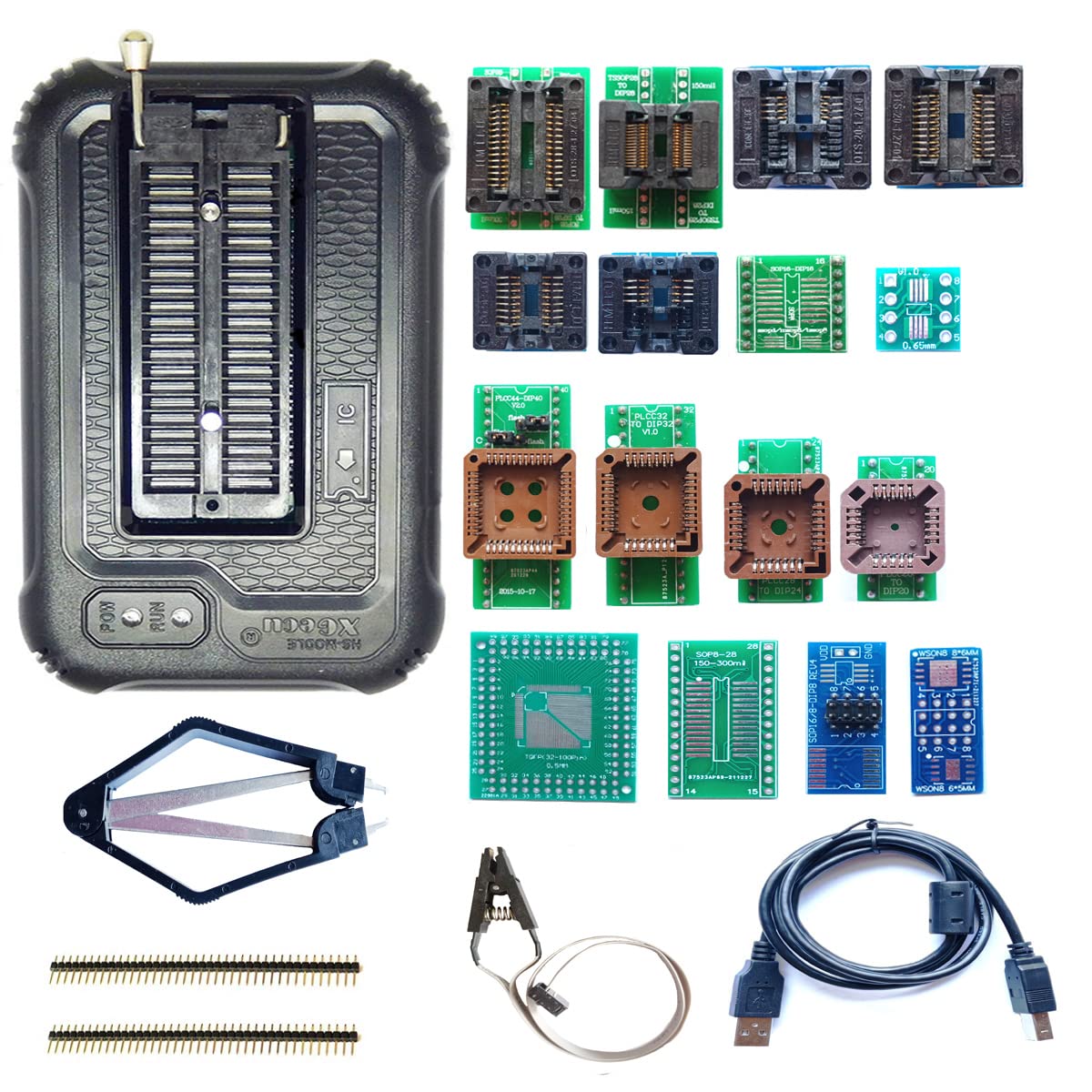 Mua Xgecu TL866II Plus Upgraded Xgecu T48 Programmer 16 Adapter Socket Clip IC chip Programmer ...