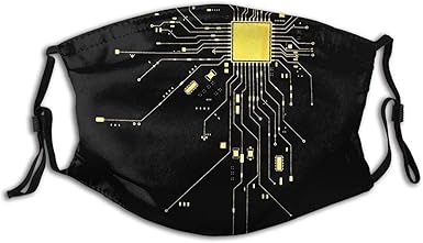 Computer CPU Core Heart Geek Nerk Pc Gamer Reusable Face Mask Washable ...