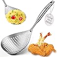 Amazon.com: Large Skimmer Slotted Spoon, 304 Stainless Steel Pasta ...