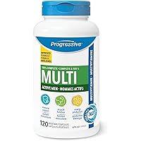 Progressive Multivitamin for Active Men 120 Count, With Ashwagandha ...