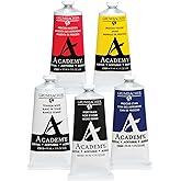 Amazon.com: Grumbacher Academy Professional Acrylic Paint Set of 5 90ml ...