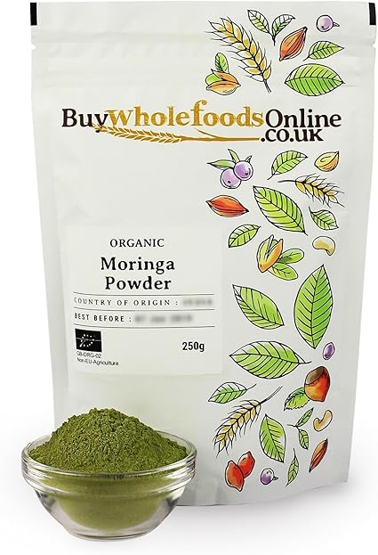 Organic Moringa Powder 250g (Buy Whole Foods Online Ltd.): Amazon.co.uk ...