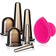 Amazon.com: Cupping Facial Set for Face and Eye Cupping Massage, Facial Cupping Set Silicone ...