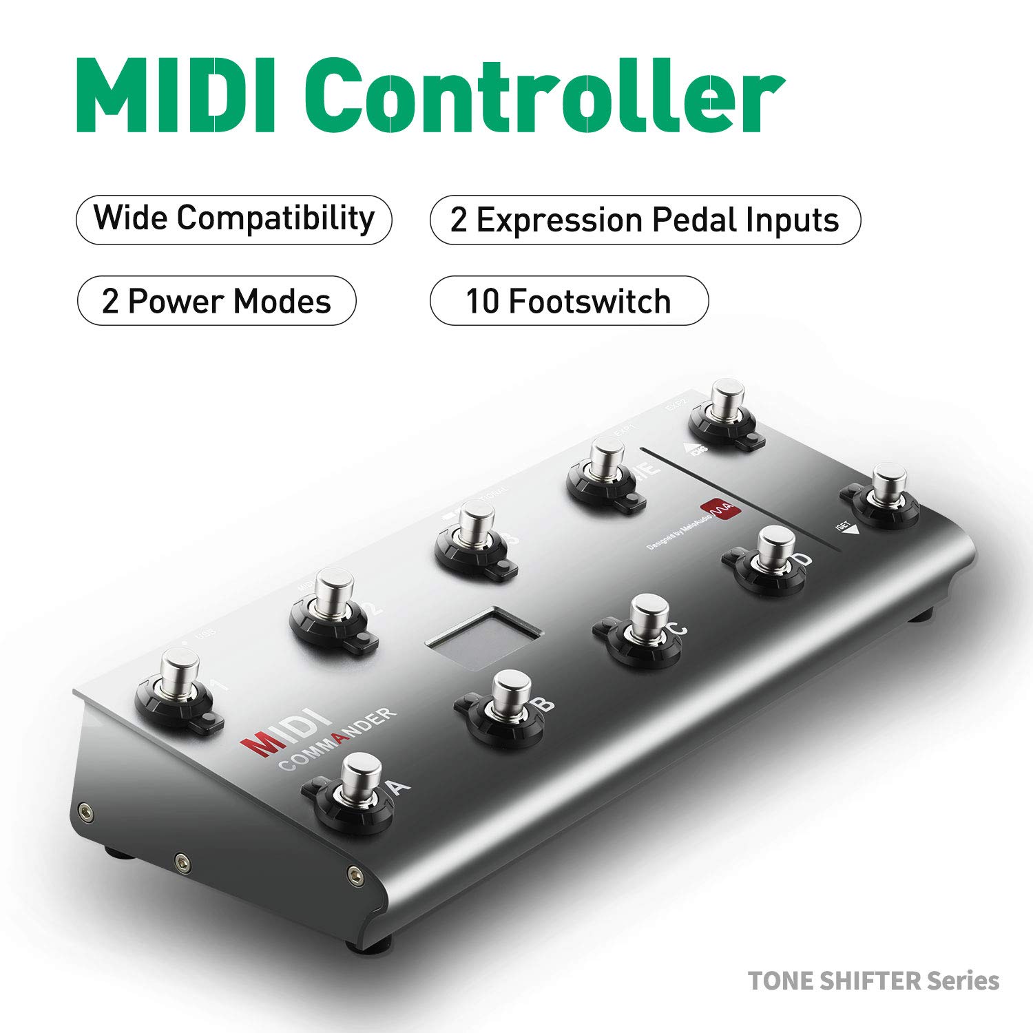 Mua MIDI Foot Controller，MeloAudio Guitar Floor Multi-Effects Portable USB MIDI Foot Controller ...