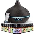 Amazon.com: SACATR 550ml Oil Diffuser with 15x10mL Essential Oils, Essential Oil Diffusers with ...