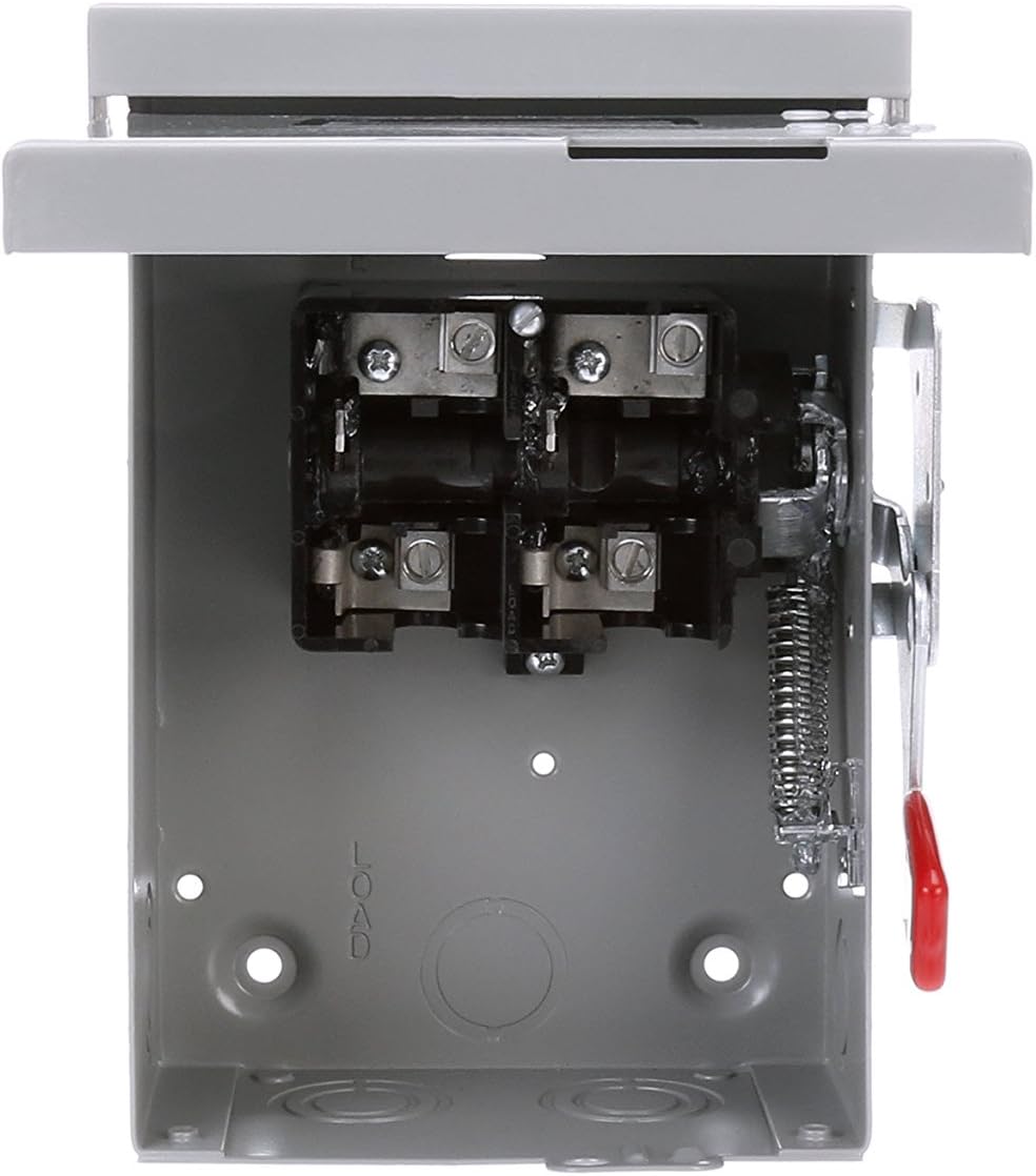 SIEMENS LNF222R 60 Amp, 2 Pole, 240-Volt, Non-Fused, Outdoor Rated ...