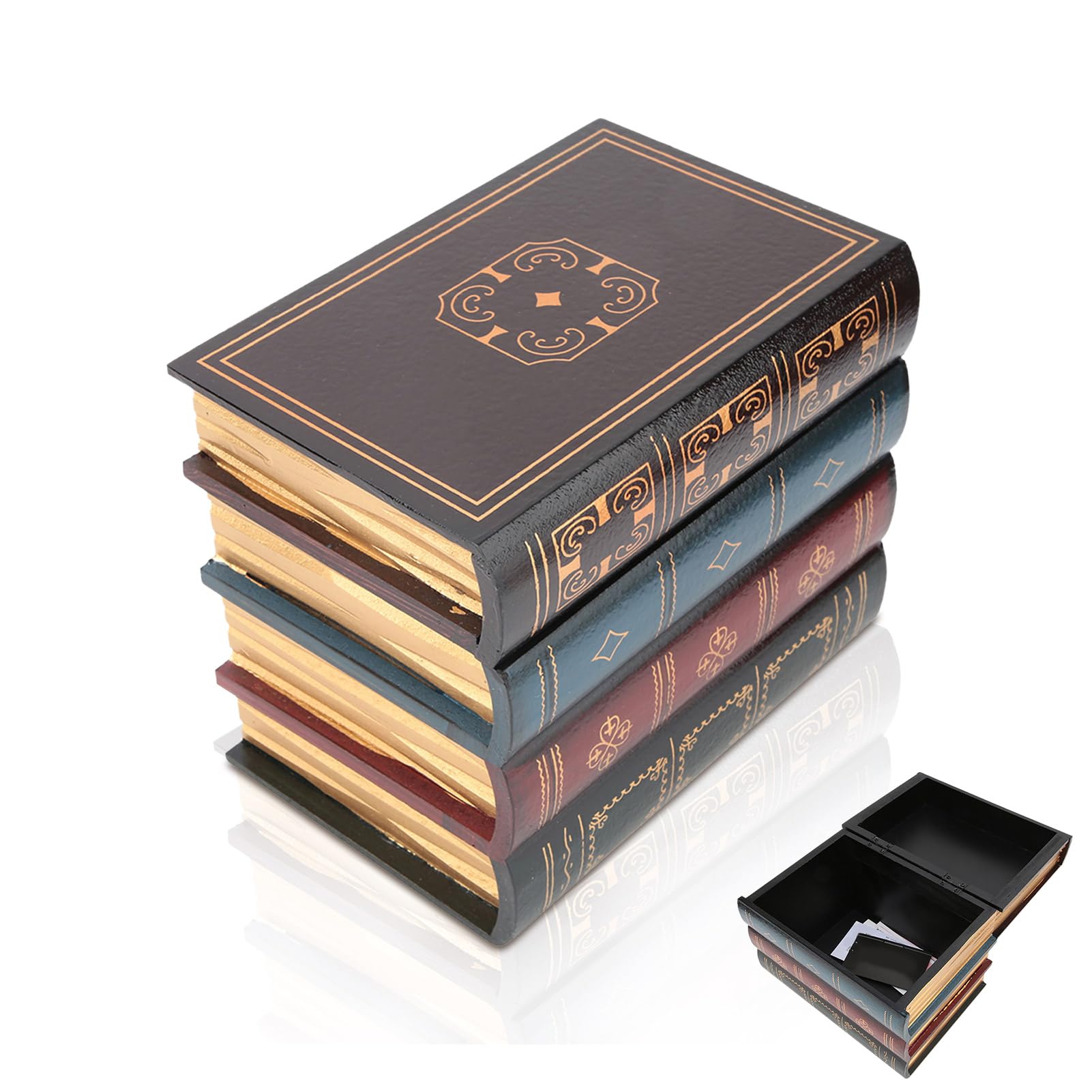 Fake Book Box, Decorative Book Boxes Faux Book Safe Storage Boxes ...
