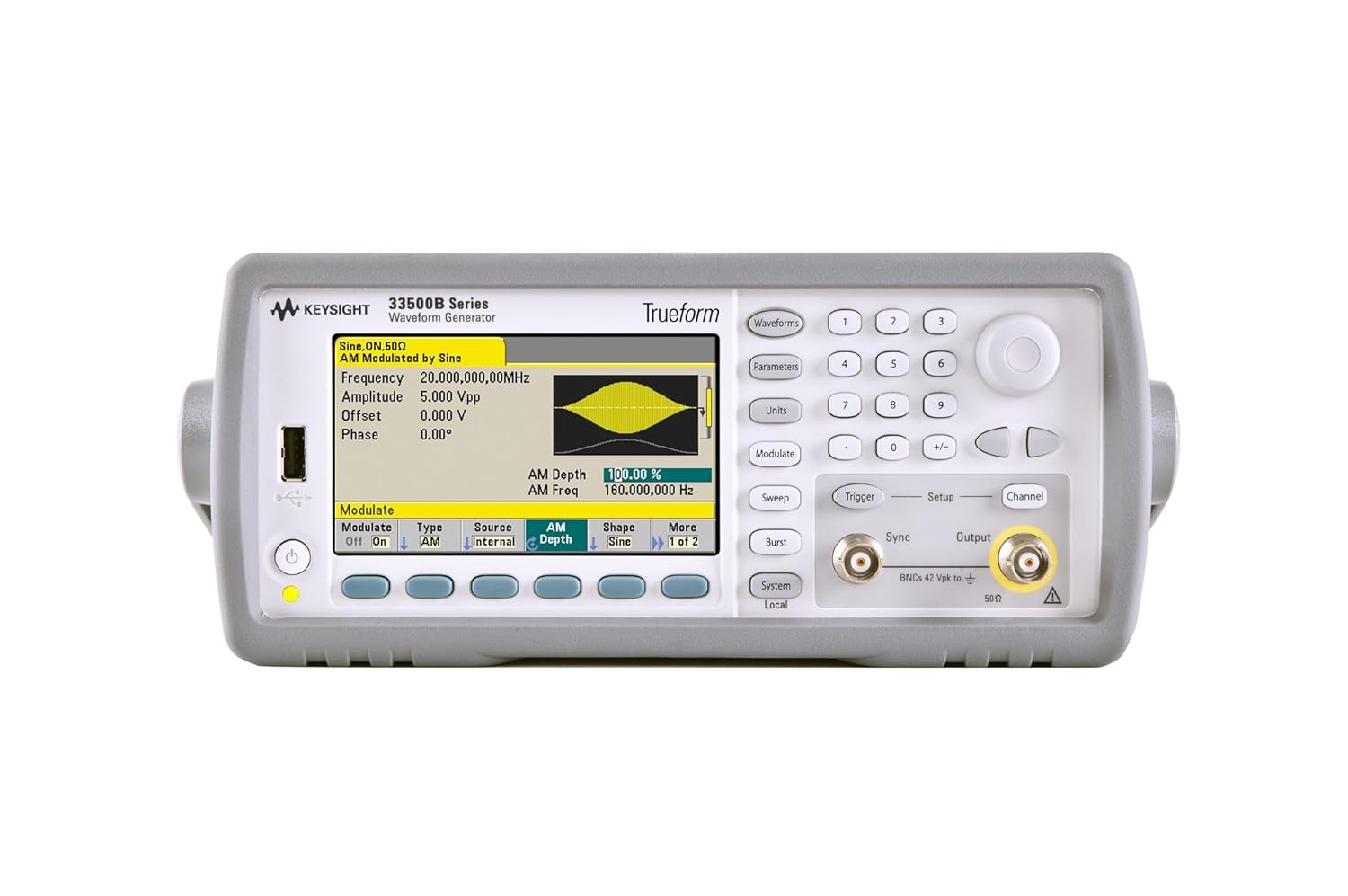 KEYSIGHT 33511B Waveform Generator 1-Channel with Arb 20 MHz ...