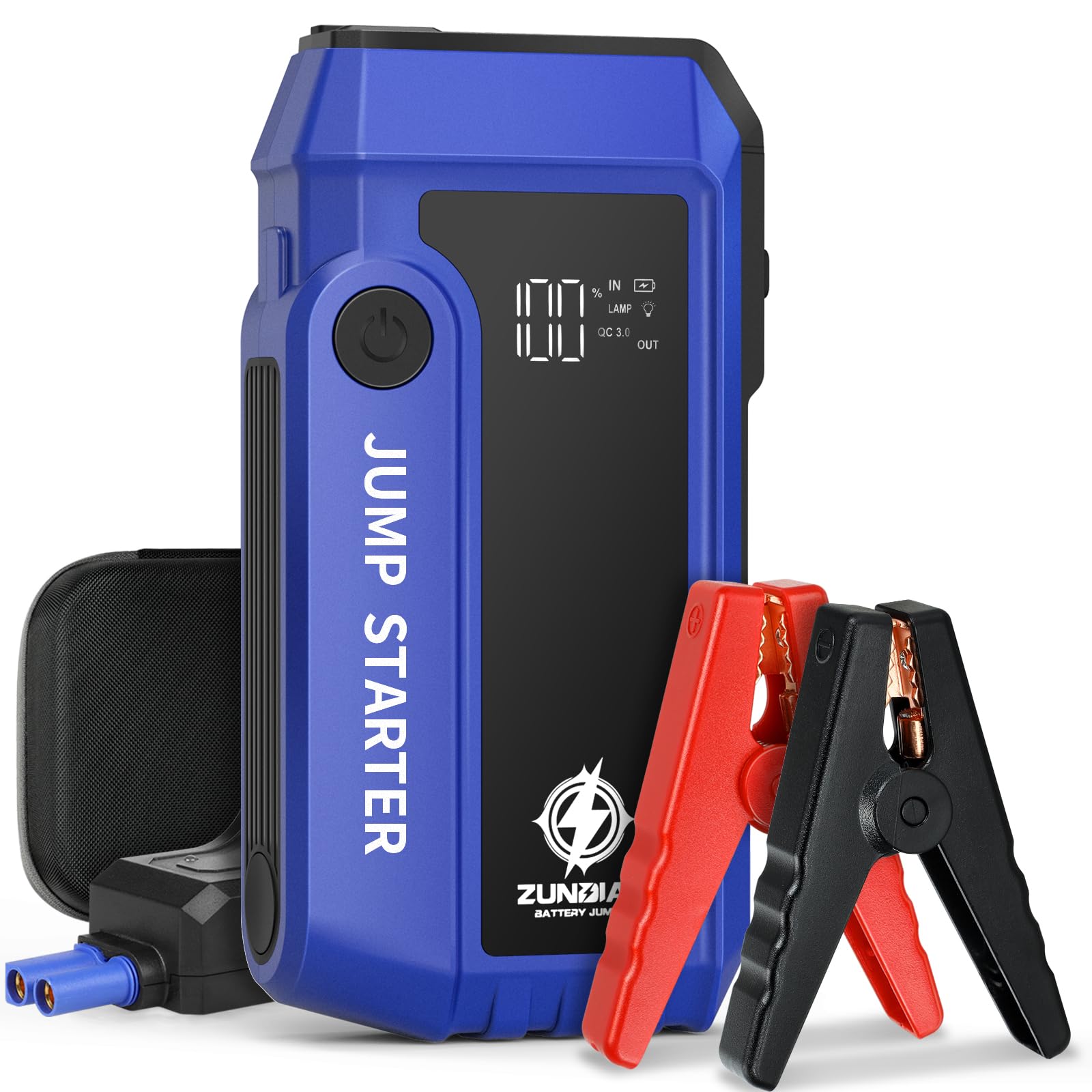 ZunDian 020 Car Battery Jump Starter 3000A Peak, Battery Jumper Starter ...
