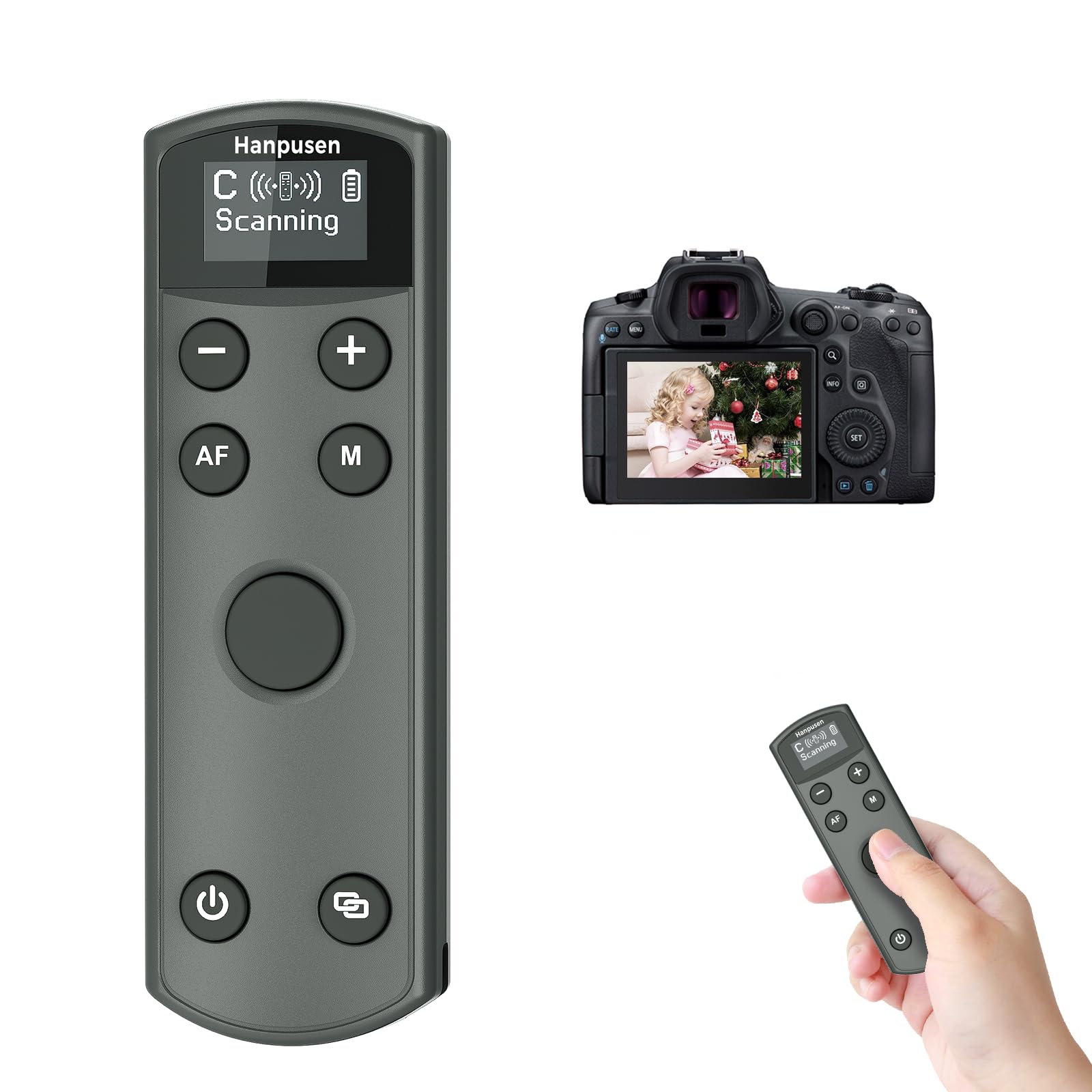 Rechargeable Camera Remote Control for Canon,Wireless Shutter Release ...