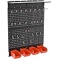 Amazon.com: TORACK 69PCS Metal Pegboard Organizer System, Pegboard ...