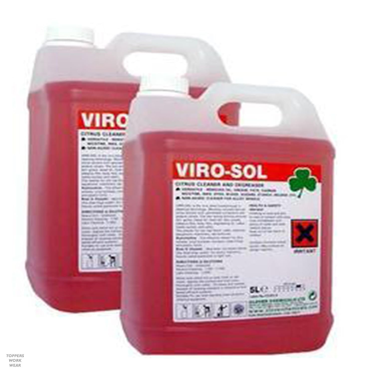 Viro-Sol Citrus Based Cleaner/Degreaser Clover Chemicals 2 x 5L: Amazon ...