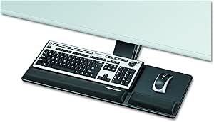 Fellowes Designer Suites Compact Keyboard Tray, Black, 8017801 : Amazon ...