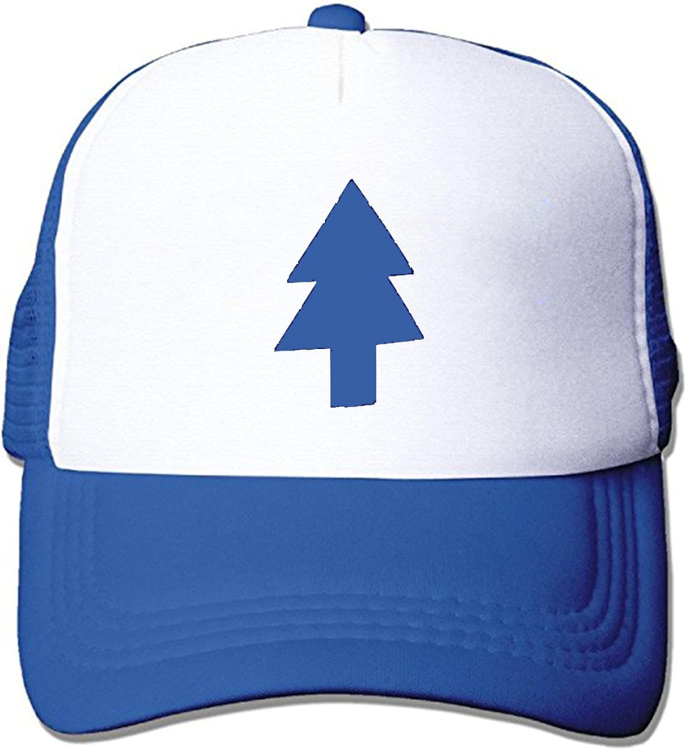 ZMvise Dipper Flat Hat Blue Pine Tree Printed Cute Baseball Cap Trucker ...