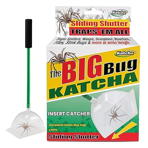 Katcha Acrylic Humane Bug Catcher - 25" Long Spider Catcher and Release ...