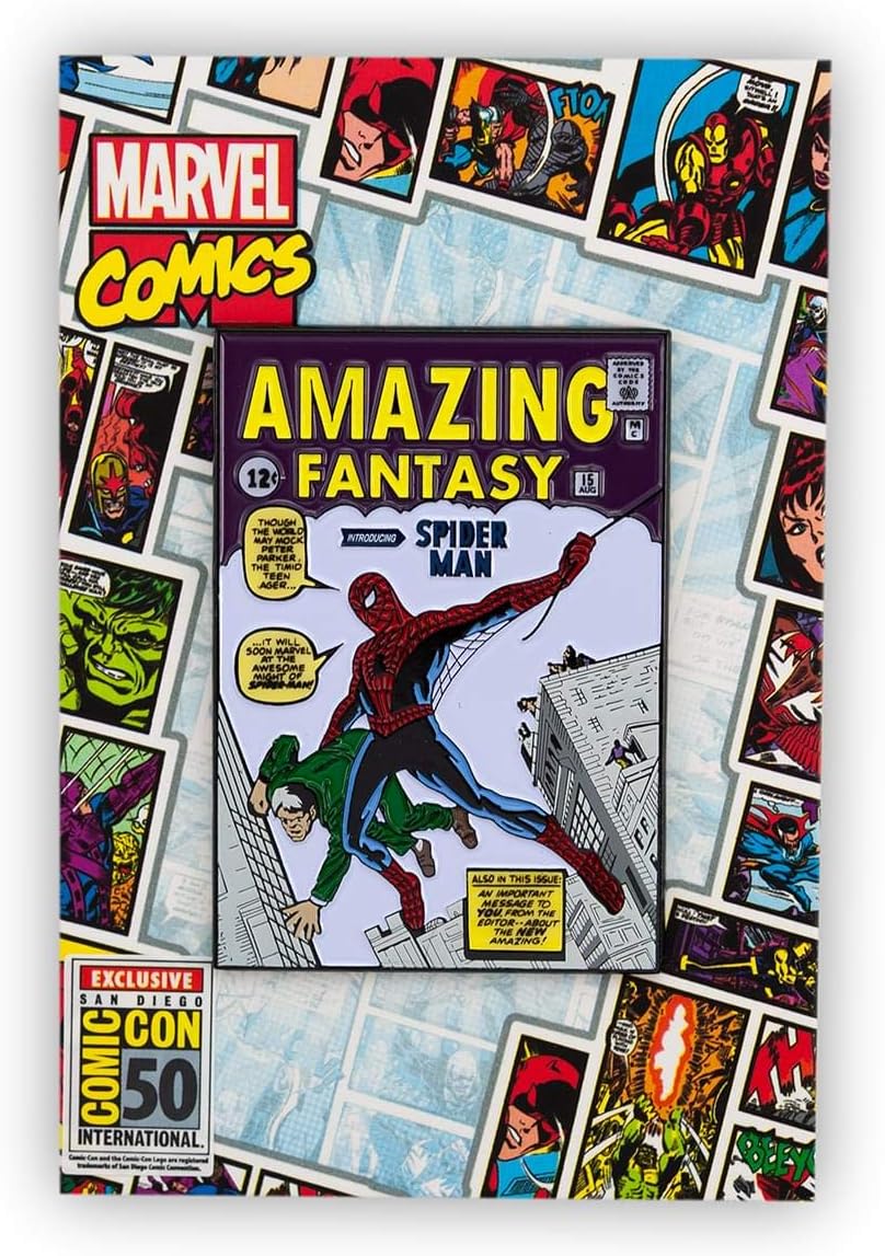 Spider-Man Marvel Comics Comic Pin | Exclusive Oversize Enamel Pin ...
