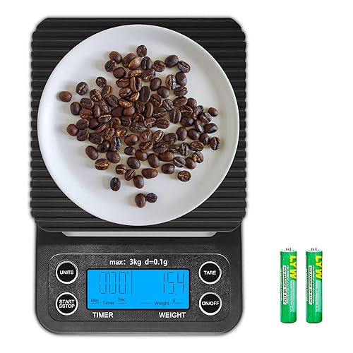 Coffee Scale with Timer,Multifunctional Food Scales Digital Kitchen ...