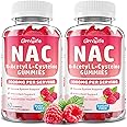 Amazon.com: 2 Pack NAC Gummies for Kids & Adults, 1000mg N Acetyl ...