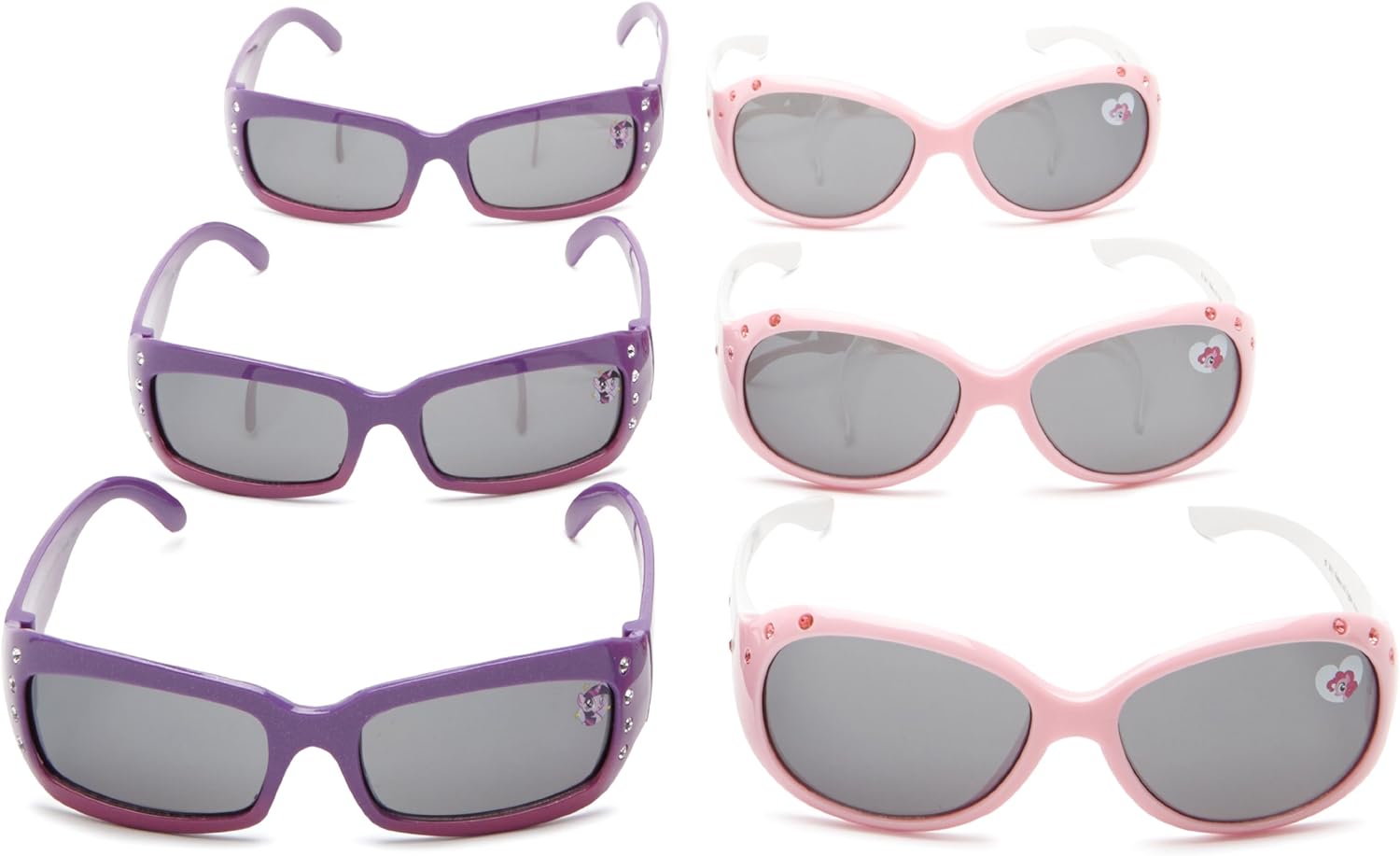 Amazon.com: My Little Pony Girls Rectangular Sunglasses, Pink, 120mm ...
