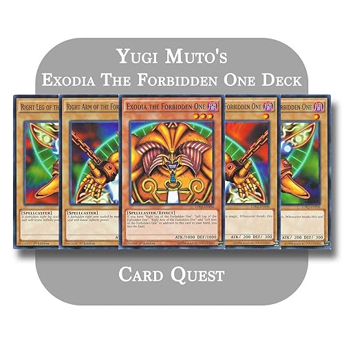 Yugioh Exodia The Forbidden One Full Card Set Yugi Forbidden & Limited