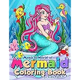 Happy Mermaids: Coloring Book For Kids Ages 4-8: Kim, Coloring Book ...