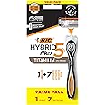 Amazon.com: BIC Flex 5 Hybrid Disposable Razors for Men, Sensitive Skin ...