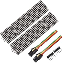 Display Module 7 2 Pcs MAX7219 Dot LED Matrix Display Module SCM ...