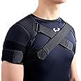 Amazon.com: Kuangmi Double Shoulder Support Brace Strap Wrap Neoprene ...