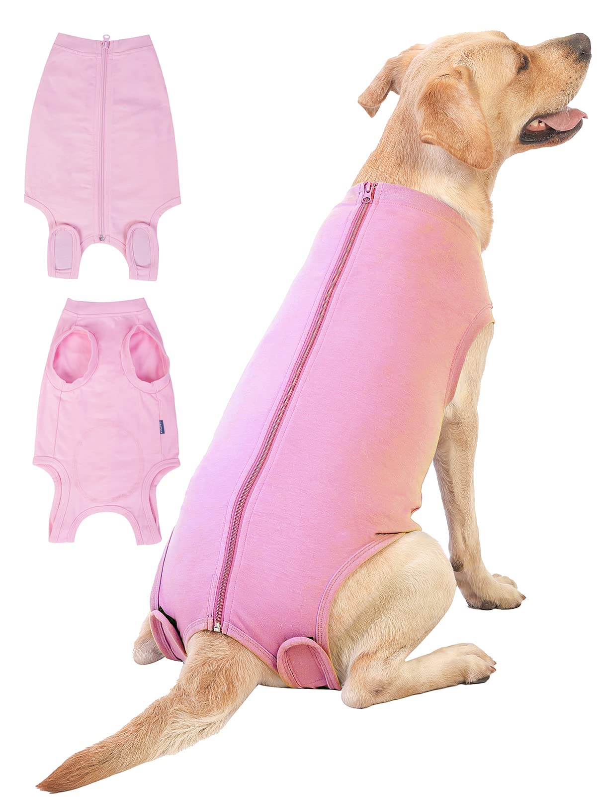 Caslfuca Dog Surgery Recovery Suit - After Spay, Abdominal Wounds Post ...