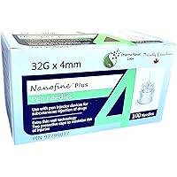 BD Micro FINE NANO PRO 4MM X 32G Pen Needle, 100 Pen Needles Per Box ...