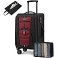 Amazon.com | Carry On Luggage 22x14x9 Airline Approved, 22-Inch ...