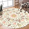 Amazon.com: Uphome Round Rugs for Bedroom 4' Circle Cute Area Rug with ...