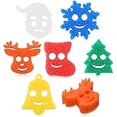 Amazon.com: 8 Pcs Christmas Sponges Cute Dish Sponges Santa Christmas ...