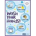 Amazon.com: MSD Hand Washing Poster, 28 x 40 Polyester Fabric, Windows ...